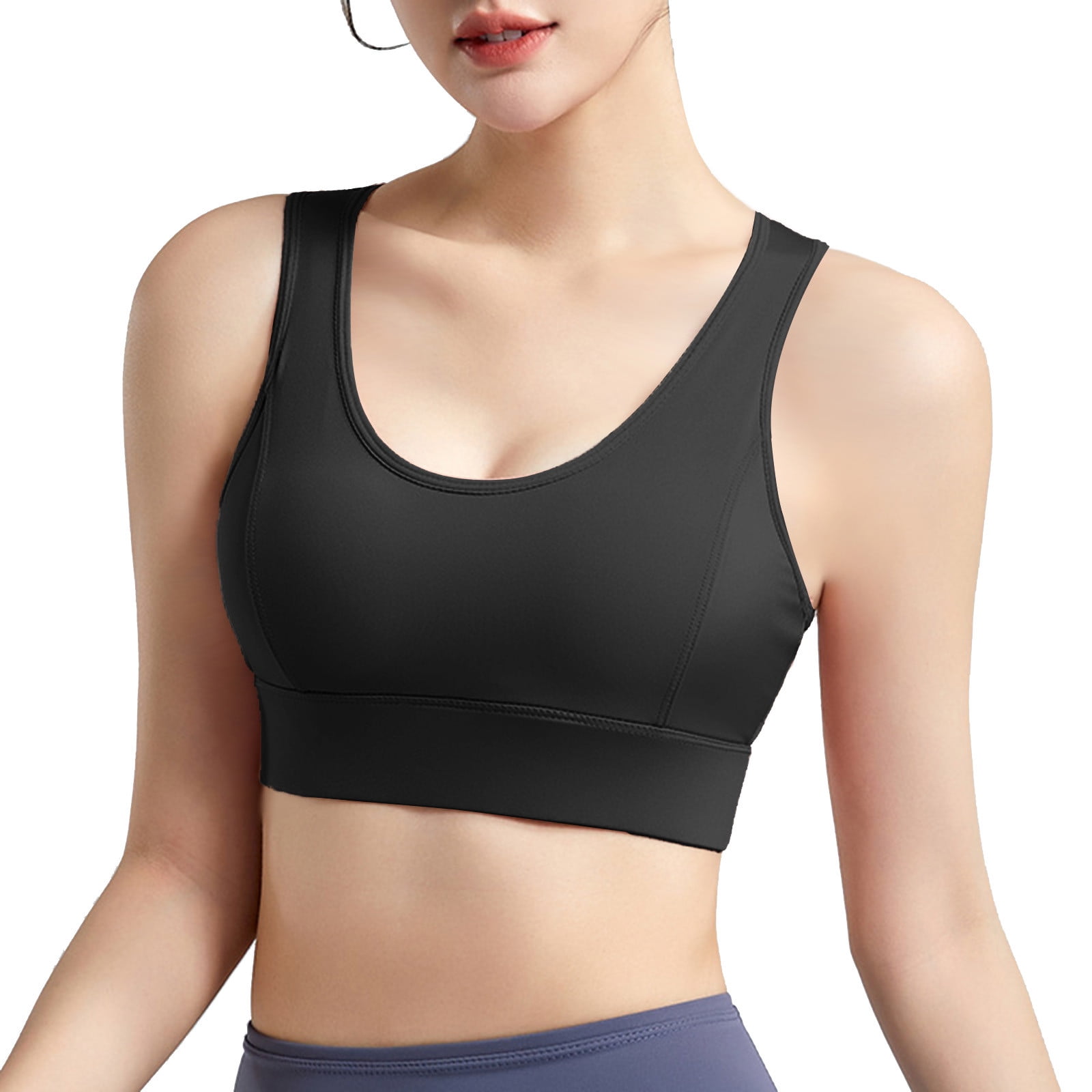 Bras for Women Wirefree Smoothing Available wireless Sports Underwear Shockproof Running Small ...
