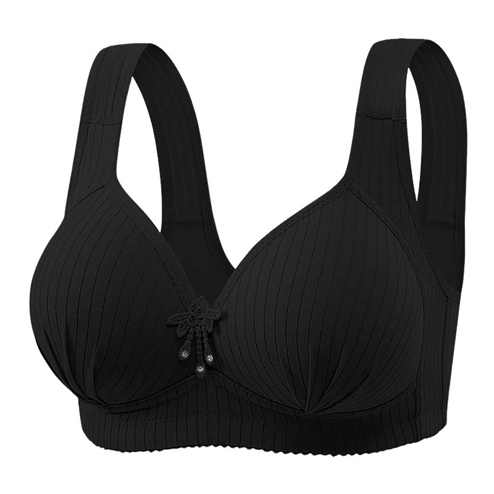 Bras for Women - Women Solid Middle Age and Elderly Bra Thin Plus Size ...