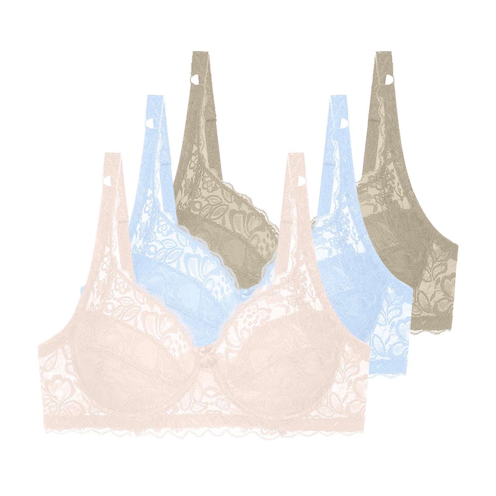 Bras for Women, Women's High Support Full Coverage Racerback Sports Bra ...