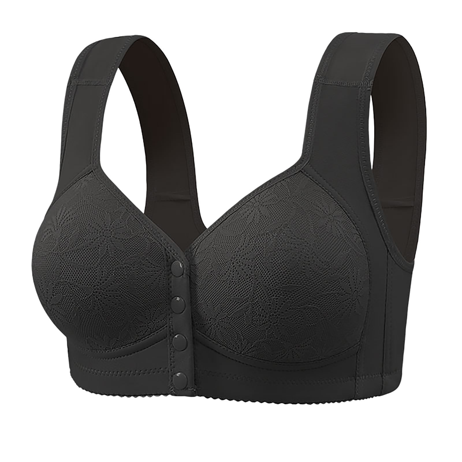 Bras for Older Women Front Closure Bras Push Up Bra No Underwire ...