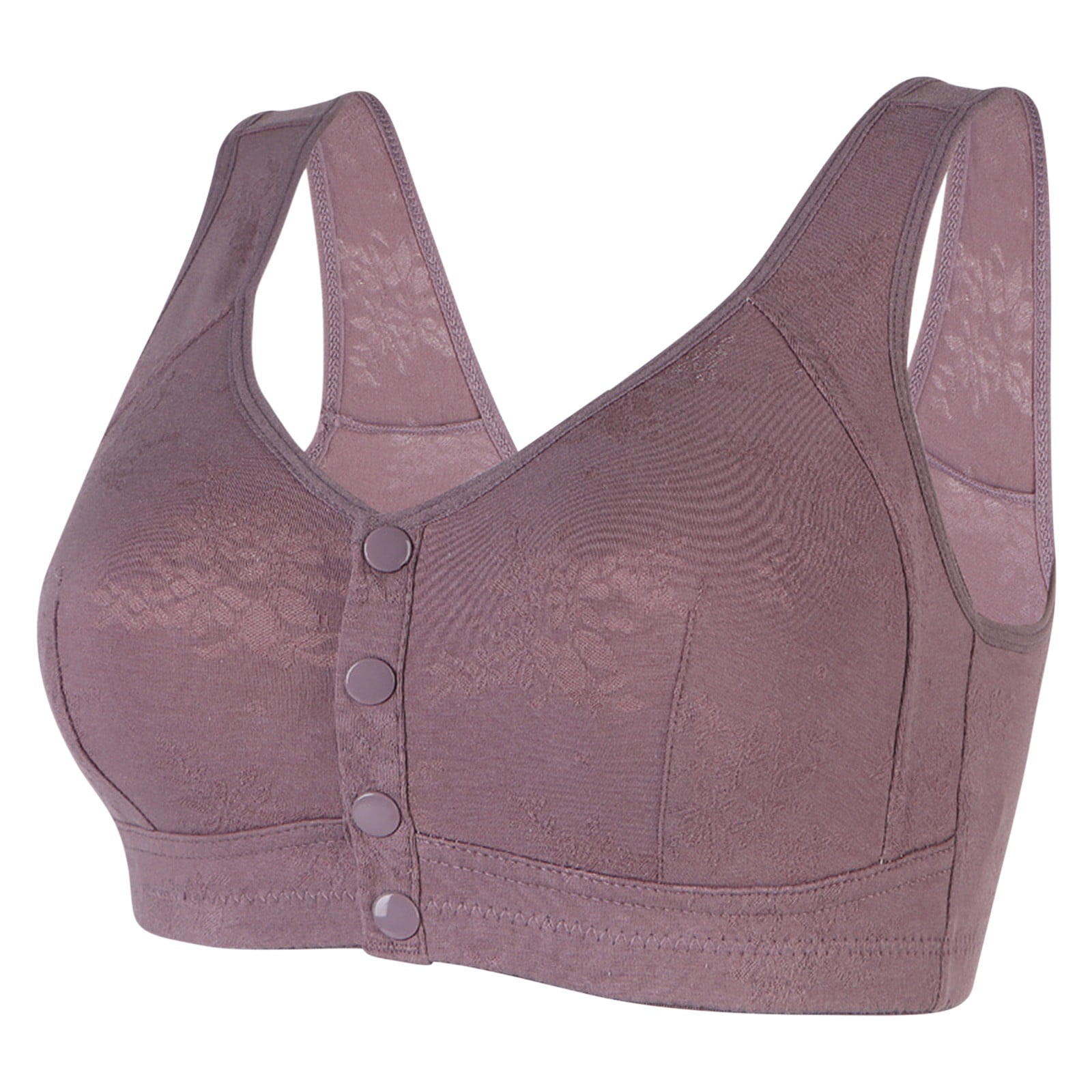 Bras for Older Women Front Closure Bras Push Up Bra No Underwire ...