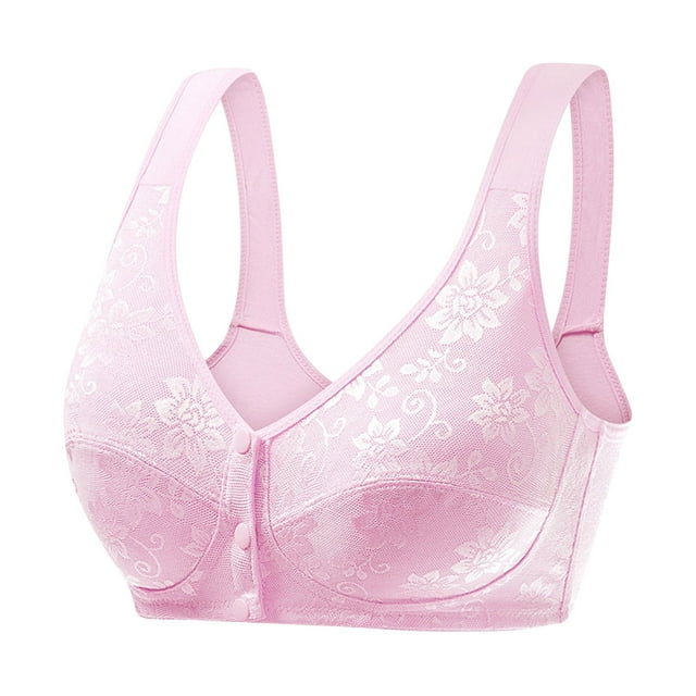 Bras for Older Women Front Closure Support, Plus Size Bras for Women ...