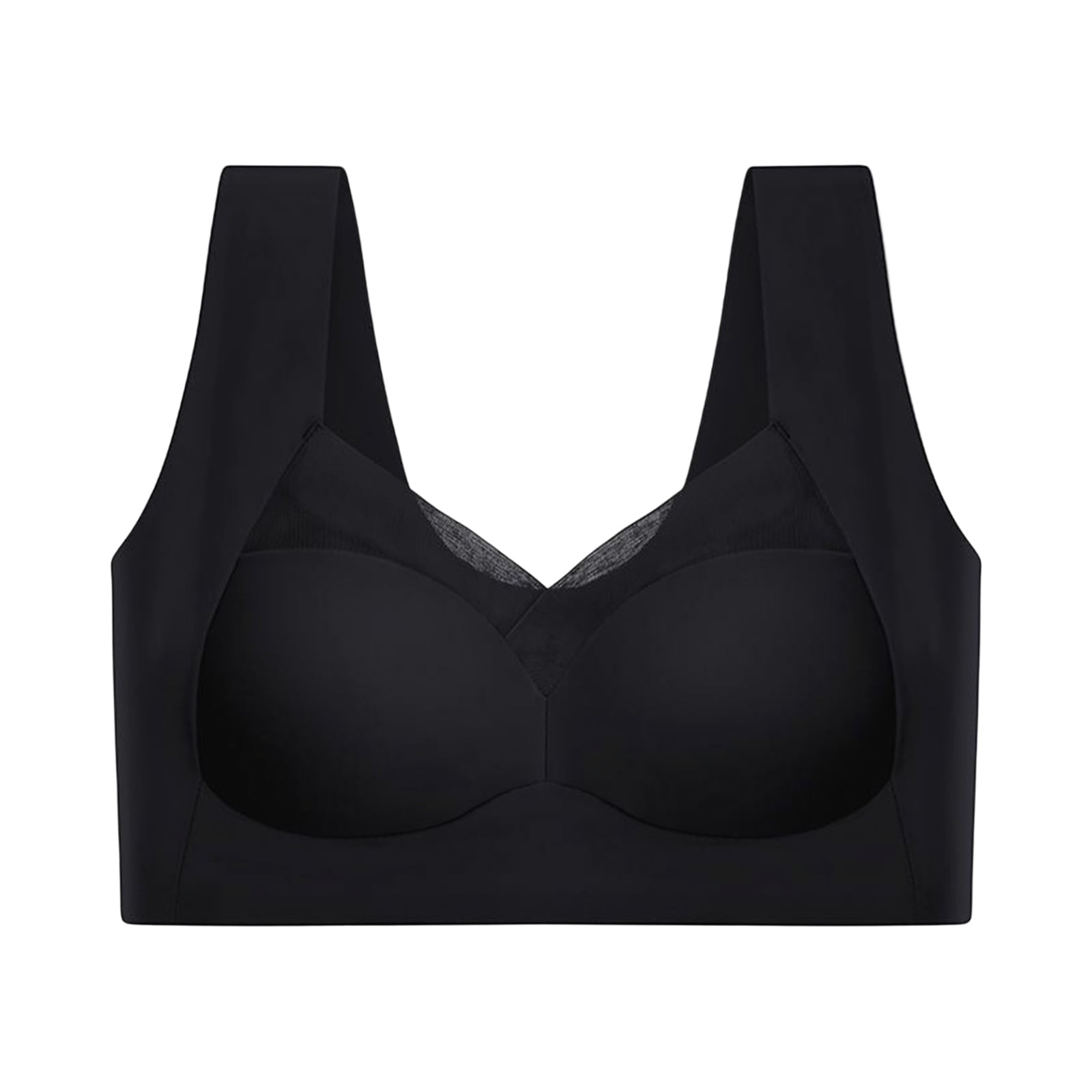 Bras for Older Women Seamless Wireless Posture Correcting Push Up Anti ...