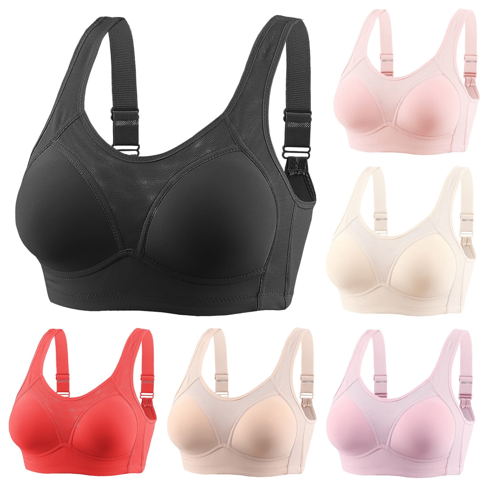 Bras for Older Women Seamless Wireless Supportive Bra 2026 Soft ...