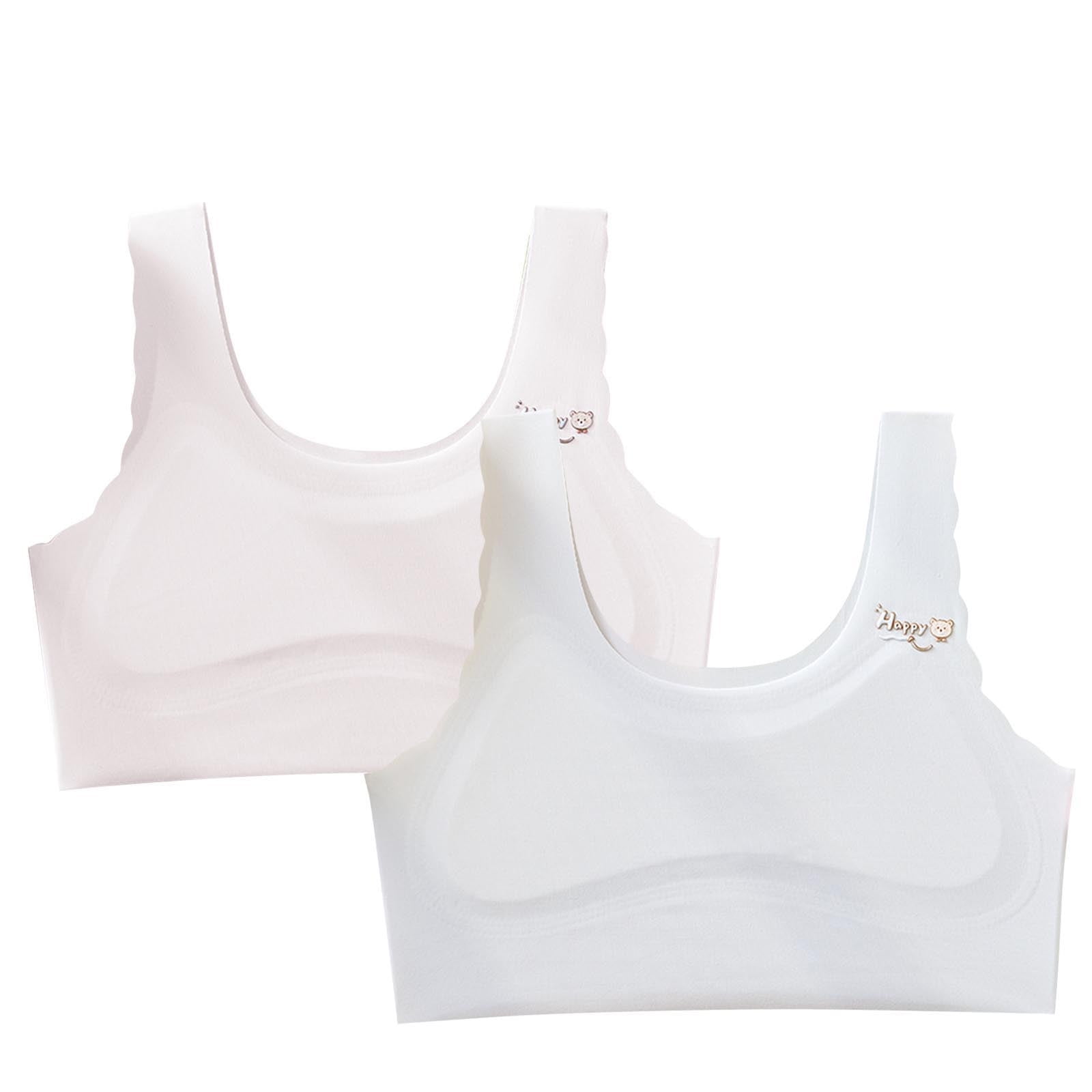 Bras for Tweens 2pc Seanless Bras for Kids Training Cami Sports Bra ...