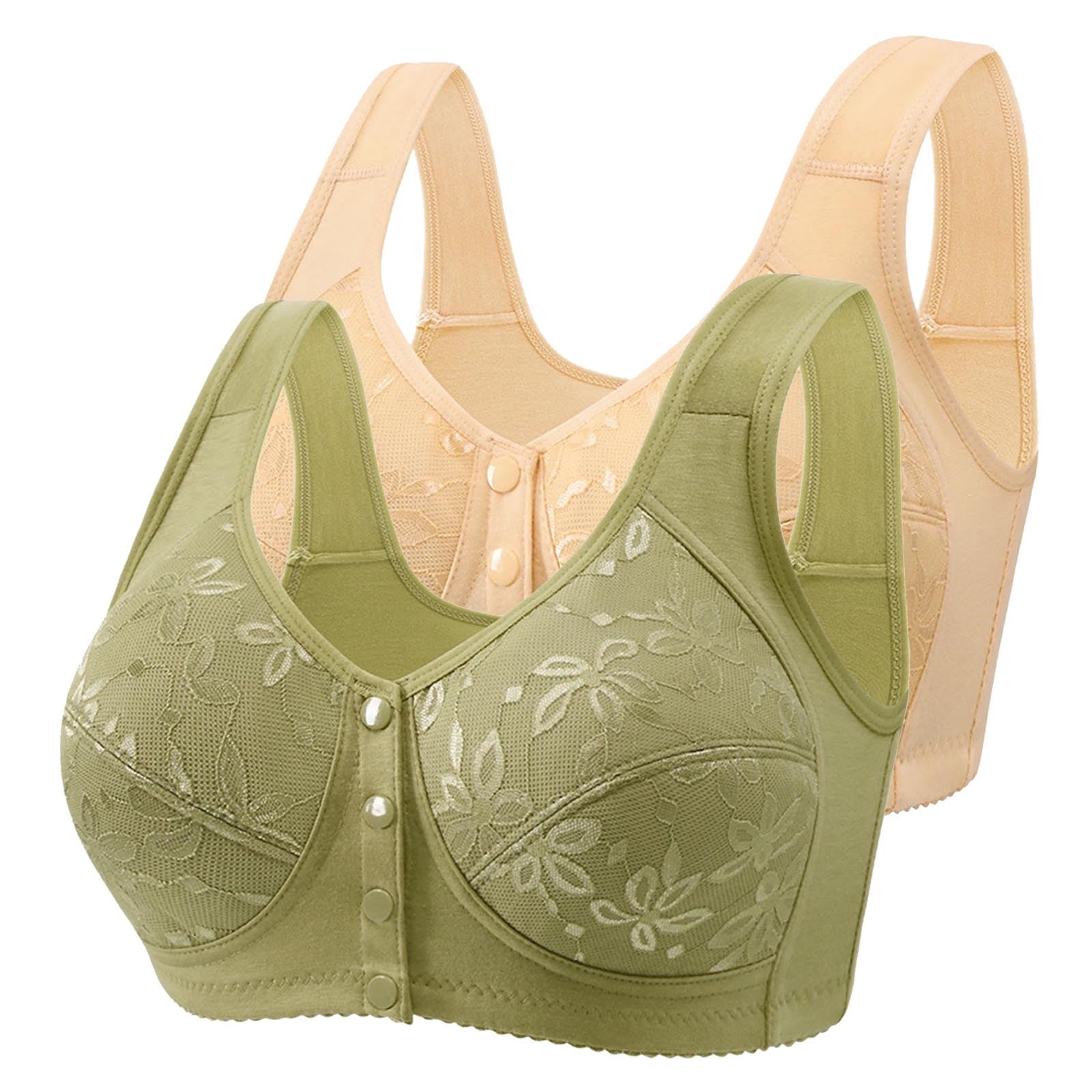 Bras for Women 2Pc Women's Embroidery Thin Style Ventilate Large Size ...