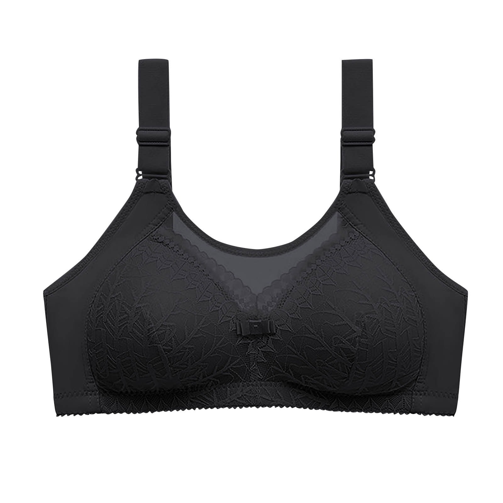 Bras for Women Back Buckle Embroidery Thin Style Ventilate Large Size ...