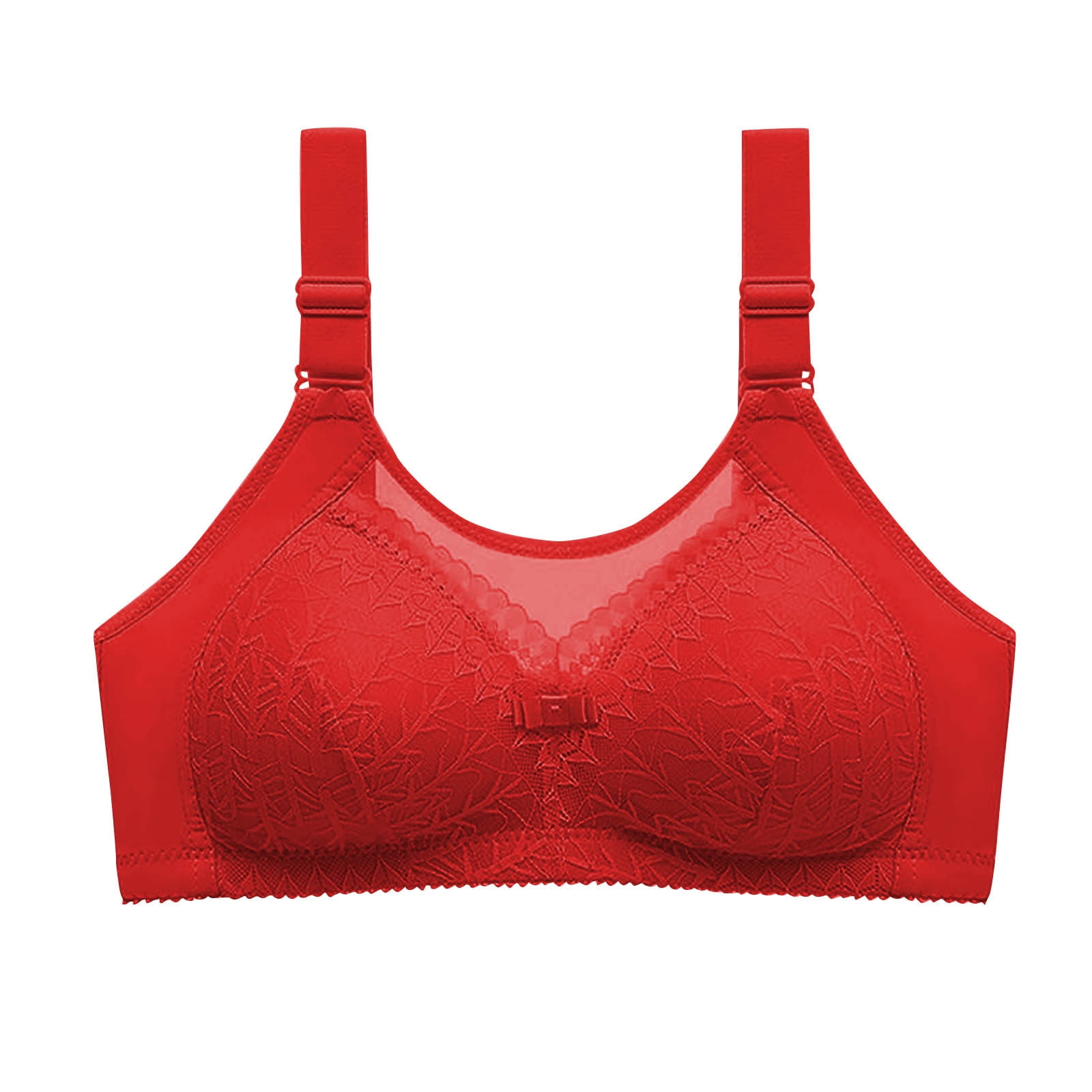 Bras for Women Back Buckle Embroidery Thin Style Ventilate Large Size ...