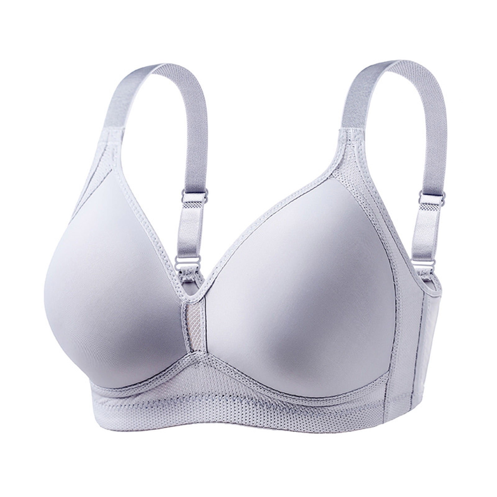 Bras for Women Back Buckle Embroidery Thin Style Ventilate Large Size ...