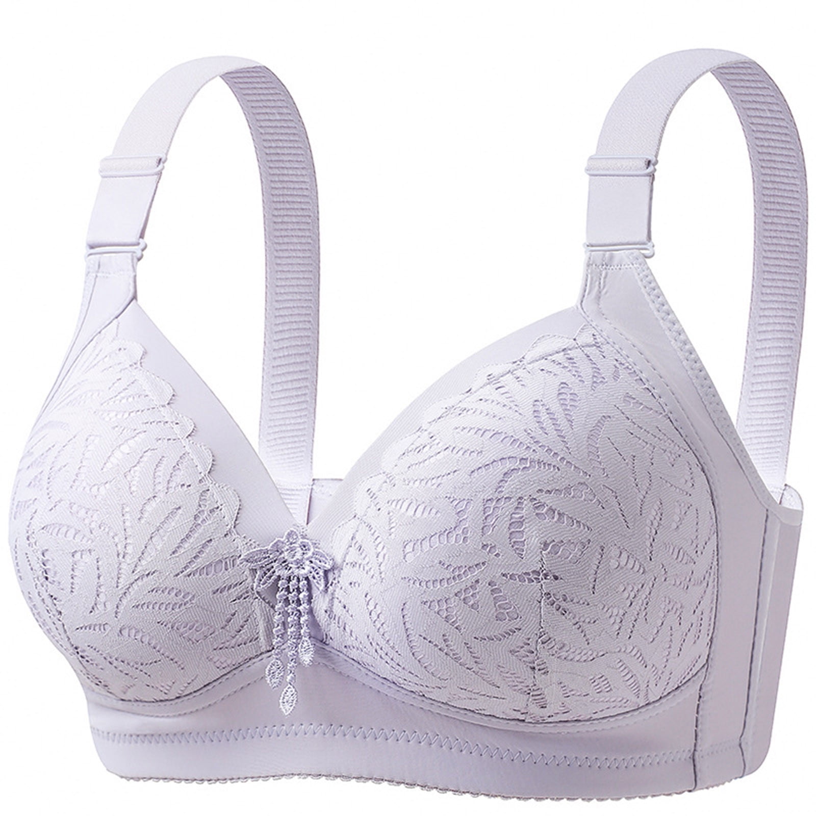 Bras for Women Back Buckle Embroidery Thin Style Ventilate Large Size ...