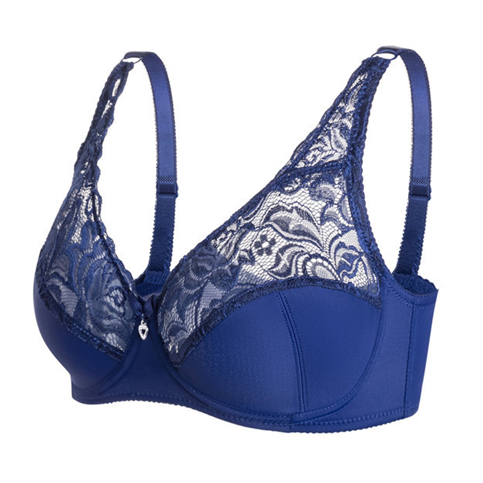 Bras for Women Bra 2 Women Fashion Pure Color Lace Gathering Bra with ...