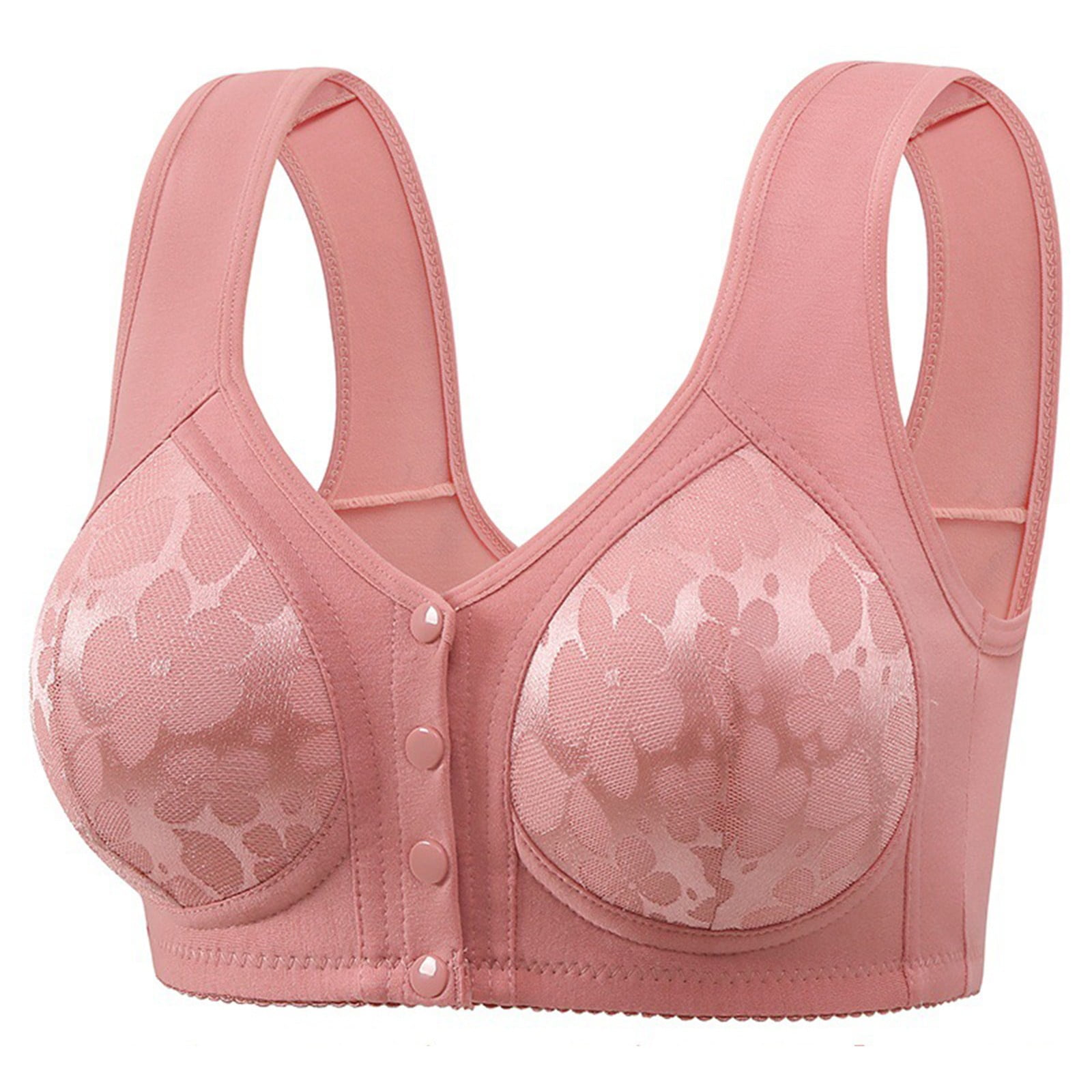 Bras for Women Clearance Front Close Support Solid No Underwire Sleepwear Shoulder Strap Soft ...