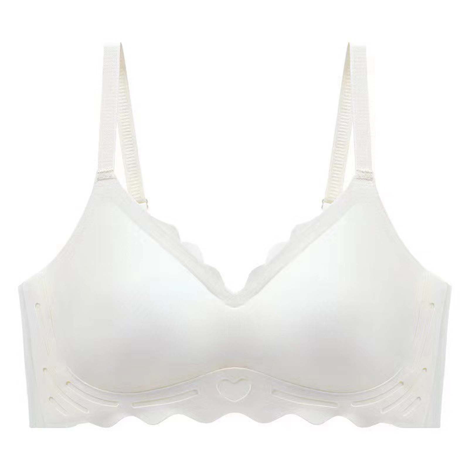 Bras for Women, Xunlbb Women's Solid Color Seamless Underwear Without Steel Rims Detachable ...