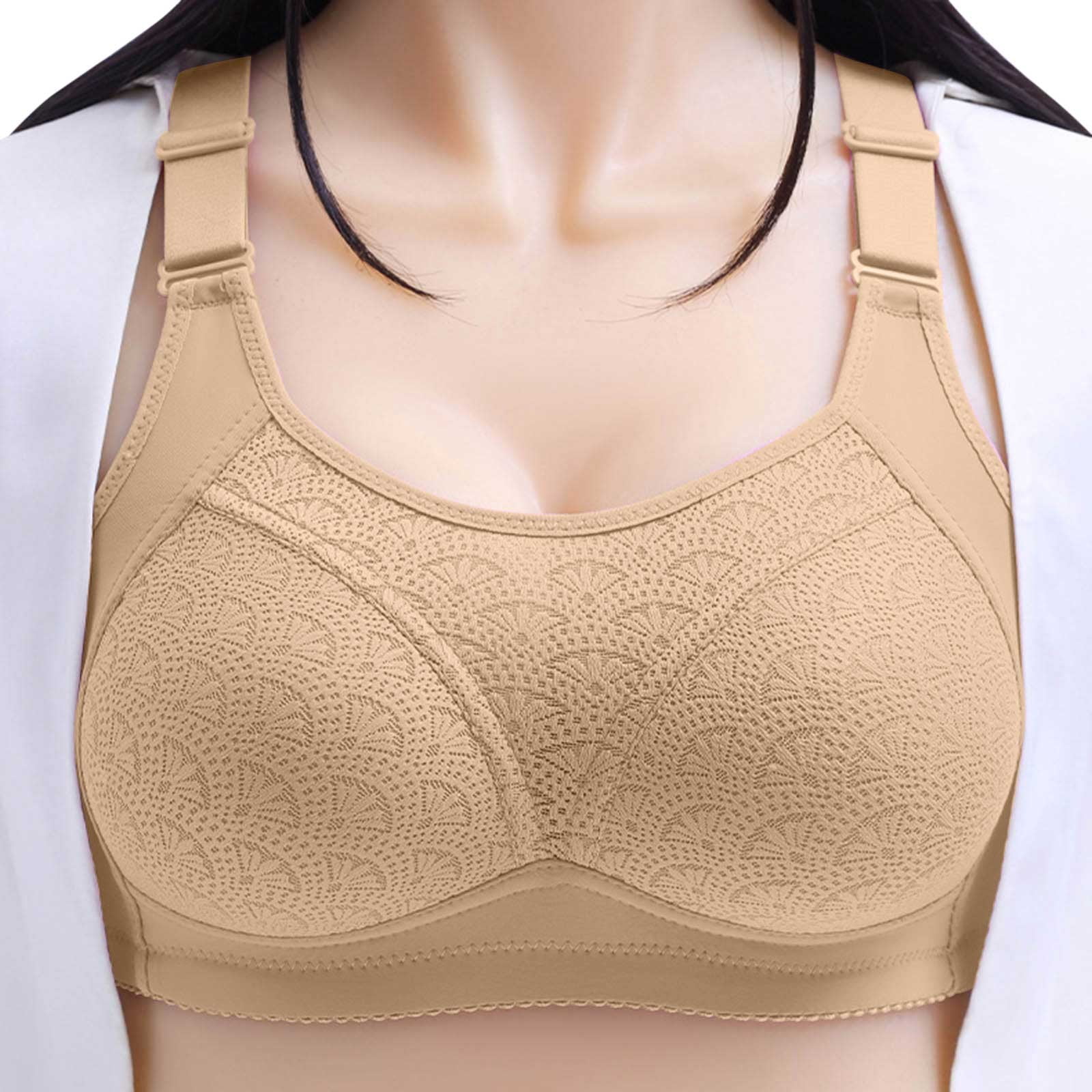 Bras for Women Comfortable Seamless Full Coverage Bra For Women Wireless Bras With Soft Support ...