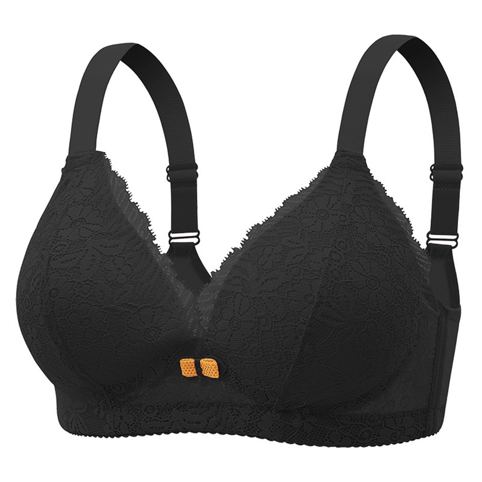Bras for Women Embroidery Lace Thin Style Ventilate Back Buckle Bra ...