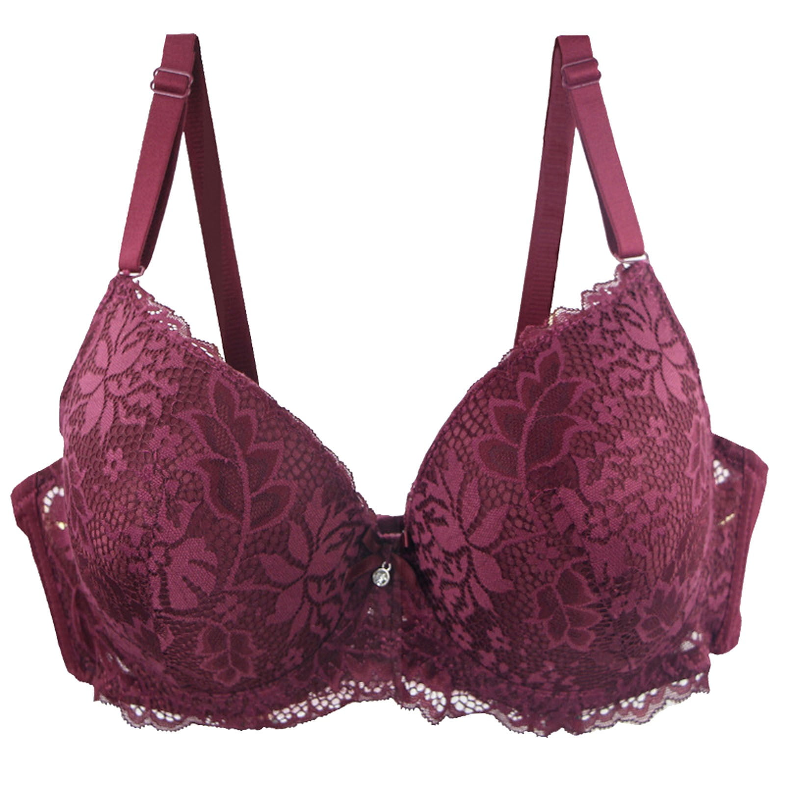 Bras for Women Fashion Female Sexy Lace Printed Coloured Bra Elastic ...