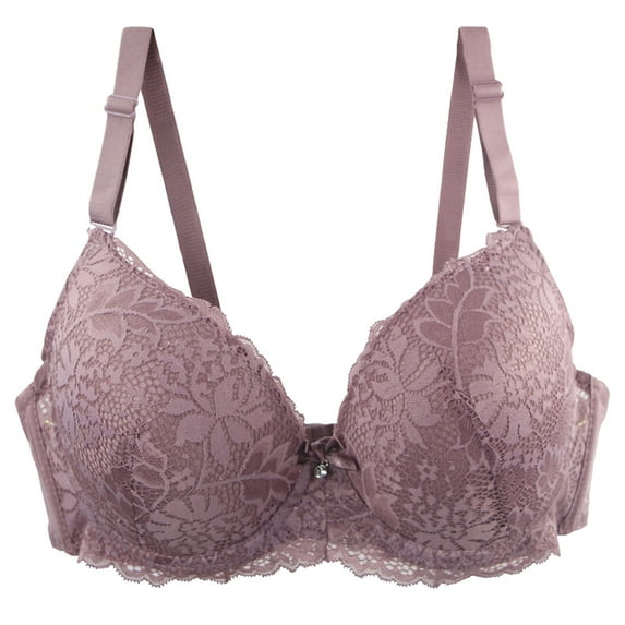 Bras for Women - Female Lace Printed Coloured Bra Elastic Underwear ...