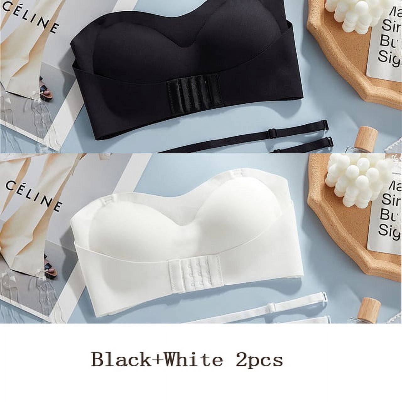 Bras for Women Female Small Breast Gathering Non-slip No Trace Girl No ...