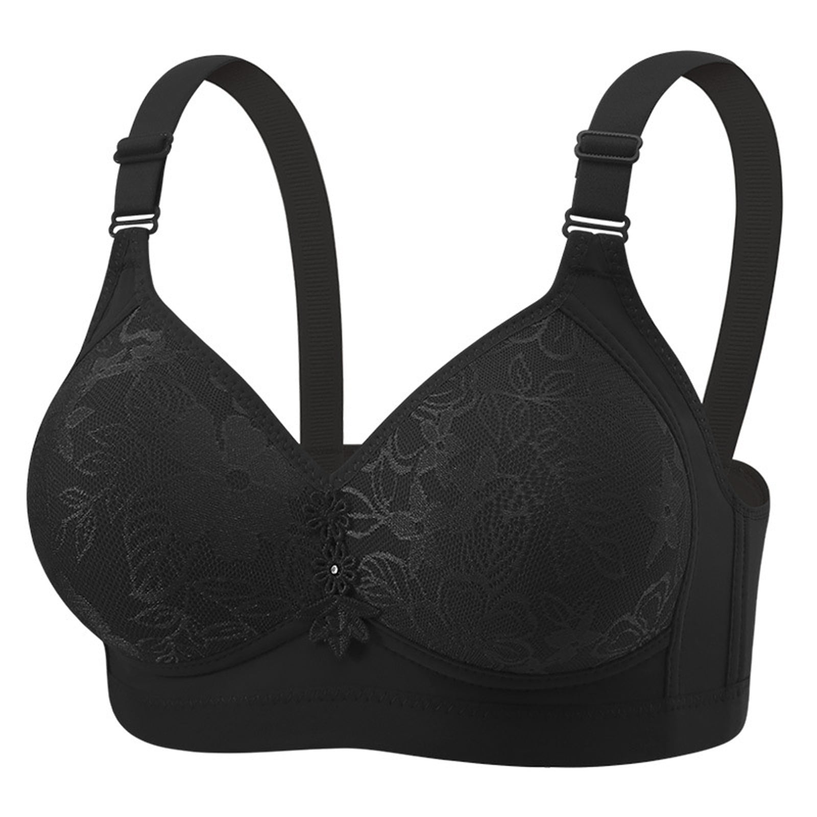 Bras for Women,Floral Lace Comfort Bra Soft Cup Supportive Everyday ...