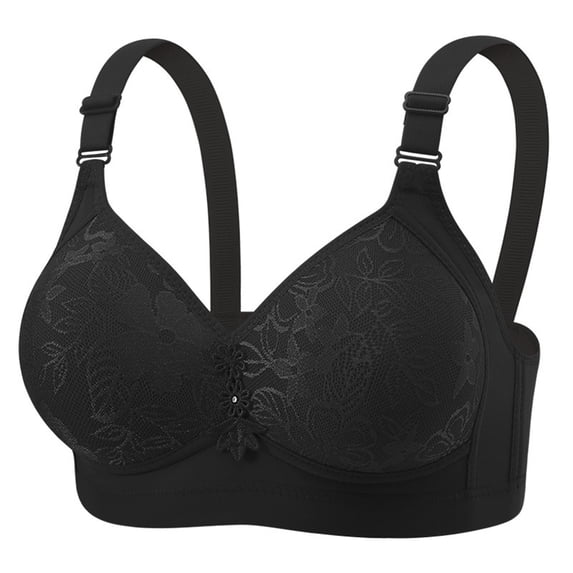 Bras for Women,Floral Lace Comfort Bra Soft Cup Supportive Everyday ...