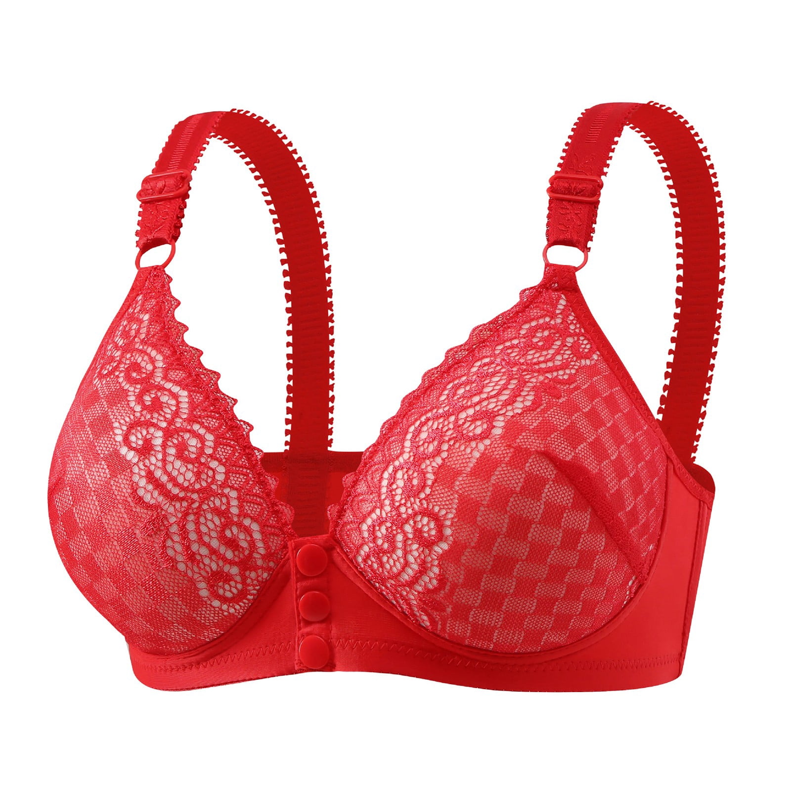 Bras for Women Front Closure Lace Wireless Bralette Womens Seamless ...