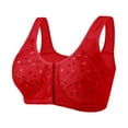 Bras for Women Full Coverage Lace Front Button Shaping Cup Adjustable ...