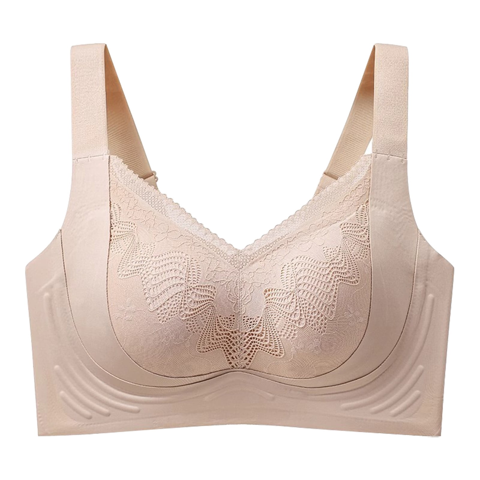 Bras for Women Full Coverage Lifting Shaping Bra Womens Seamless Jelly ...