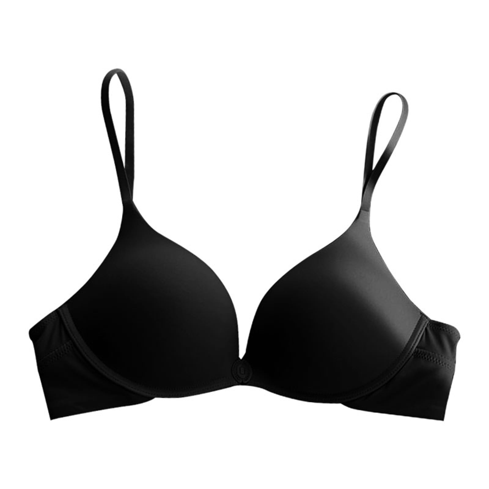 Bras for Women Full Coverage No Ring Gathered Underwear Backless Thin ...