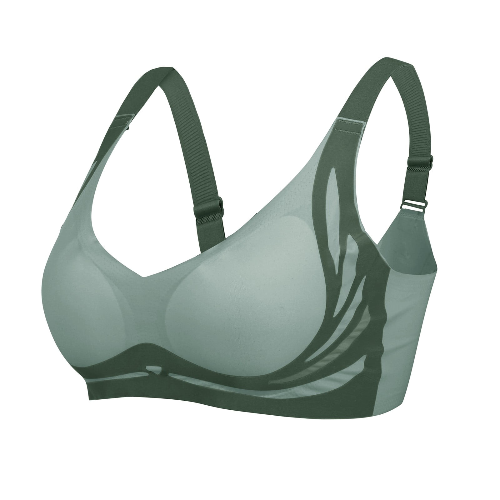 Bras for Women Full Coverage No Underwire Comfort Gather Wireless ...