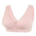 Bras for Women Full Coverage Older 2024 Convenient Front Closure Button ...