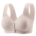 Bras for Women Full Coverage Older Front Closure Plus Size Comfy ...