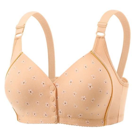 Bras for Women Full Coverage Older Front Closure Plus Size Comfy ...