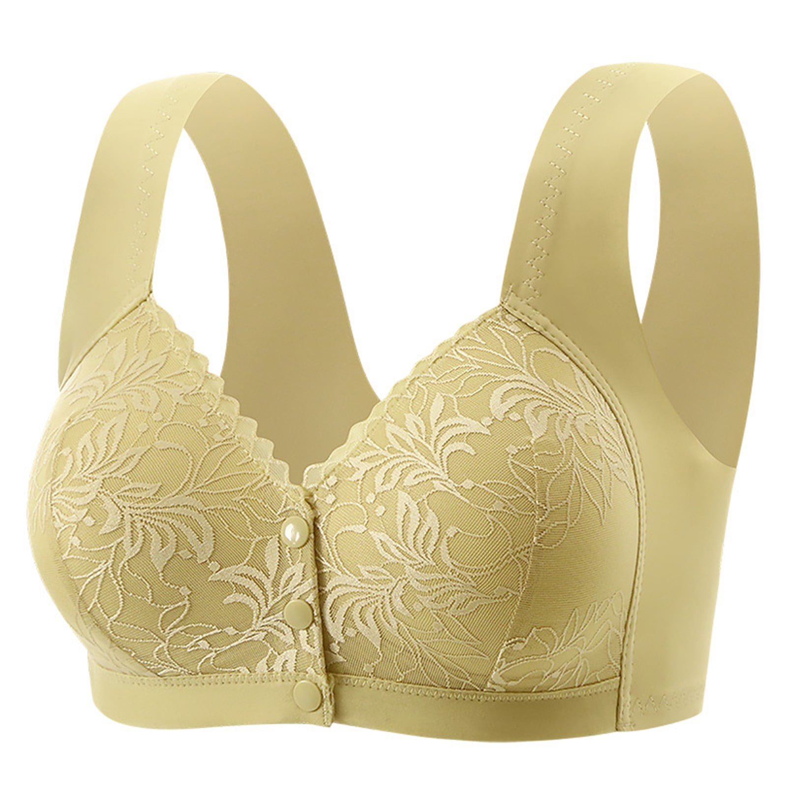 Bras for Women Full Coverage Older Front Closure Plus Size Comfy ...