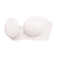 Bras for Women Full Coverage Shoulderless Front Button Adjustable Anti ...