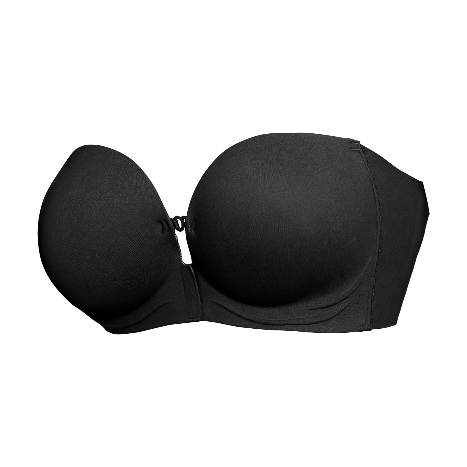 Bras for Women Full Coverage Shoulderless Front Button Adjustable Anti ...
