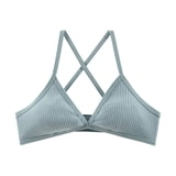 Bras for Women Full Coverage Thread Triangle Wireless Lightly Lined ...