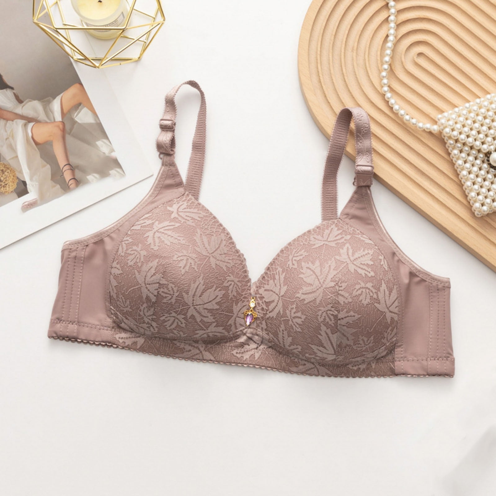 Bras for Women Full Coverages New Woman's Embroidery Fashion Thin Style ...