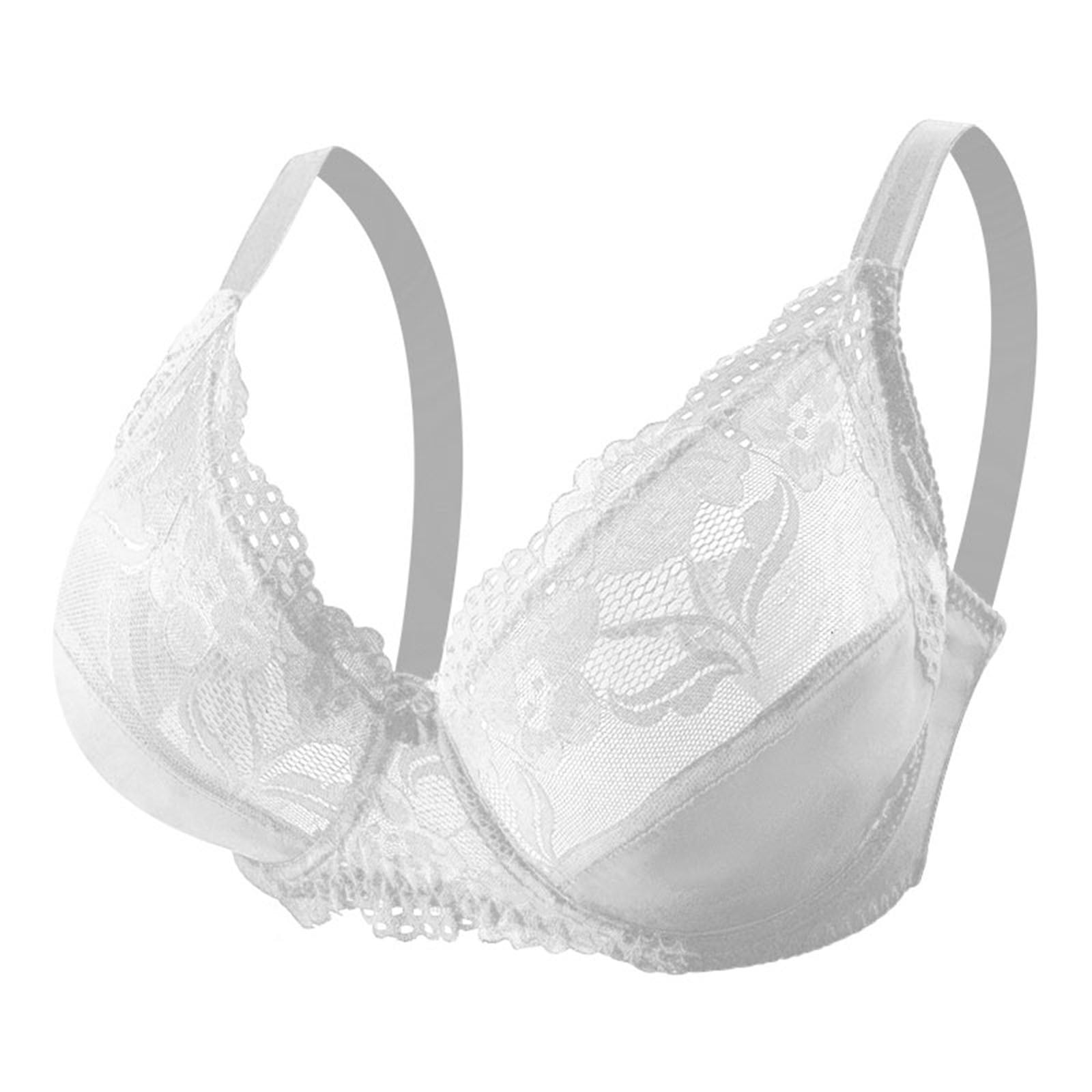 Bras for Women GaThRRgYP Womens Solid Lace Lingerie Bras Plus Size ...