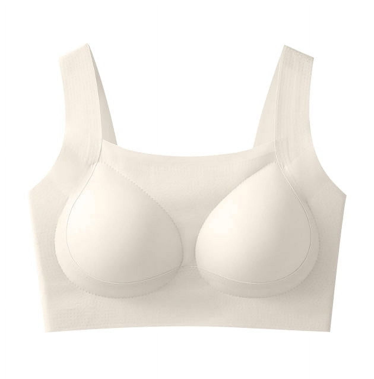 Bras for Women Ice Silk Seamless Soft Support Lifting Underwear Semi ...