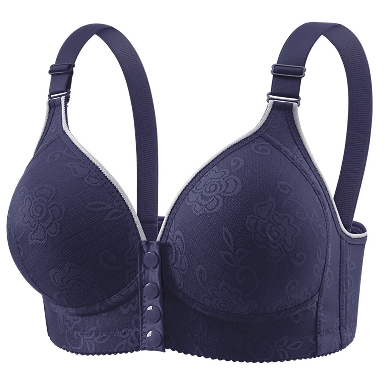 Bras for Women,Lace Pattern Front Buckle Tank Top Bra Comfortable Non ...