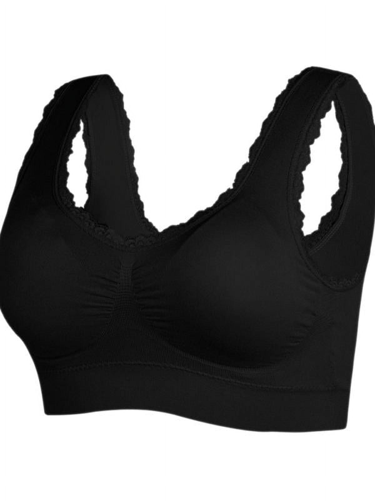 Bras for Women Lace Sports Bras Wireless Push Up Seamless Bra with ...
