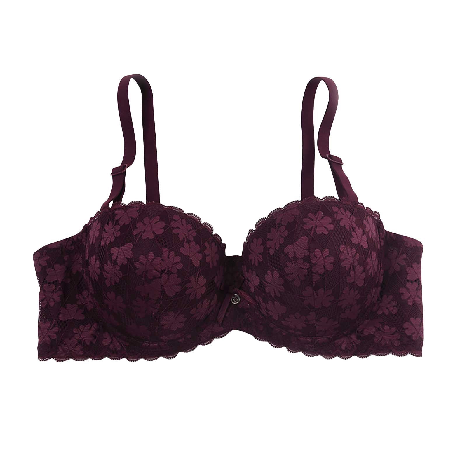 Bras for Women Lace Underwire Push Up Full Coverage Comfort Breathable ...
