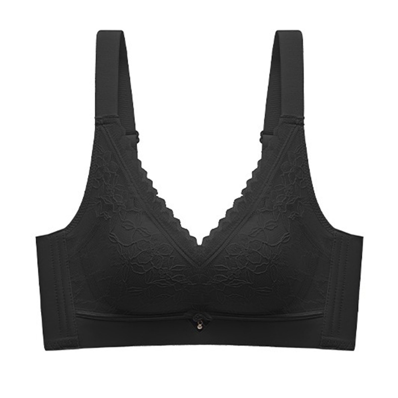 Bras for Women Lace-free Thin Cups Side-folded Breasts Big Breasts and ...