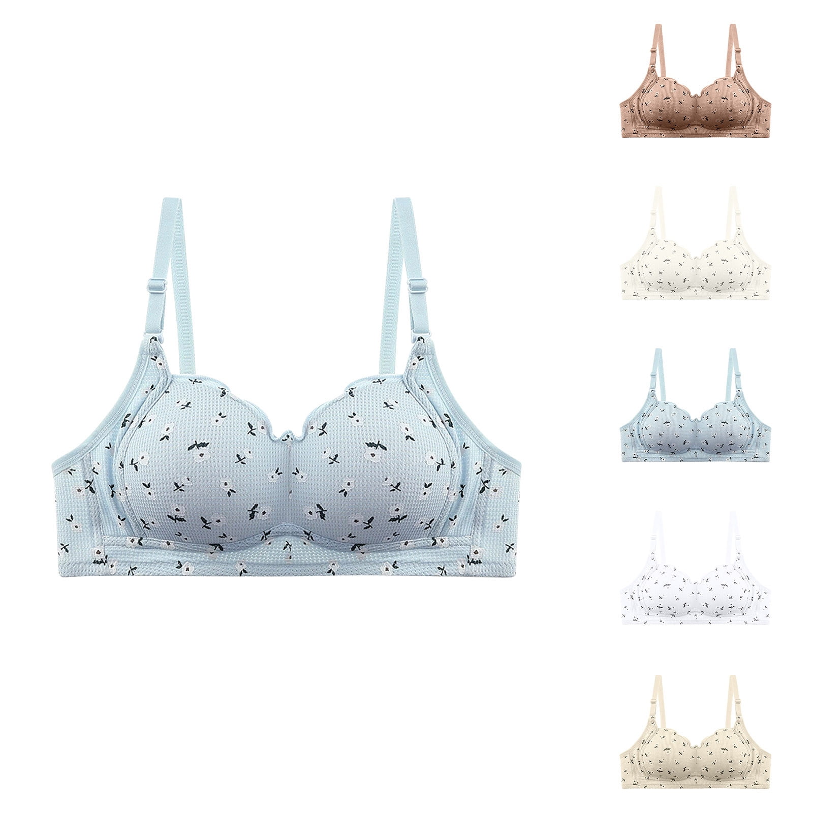 Bras for Women Lingerie Student Girl Gathered Thin Without Steel Ring ...