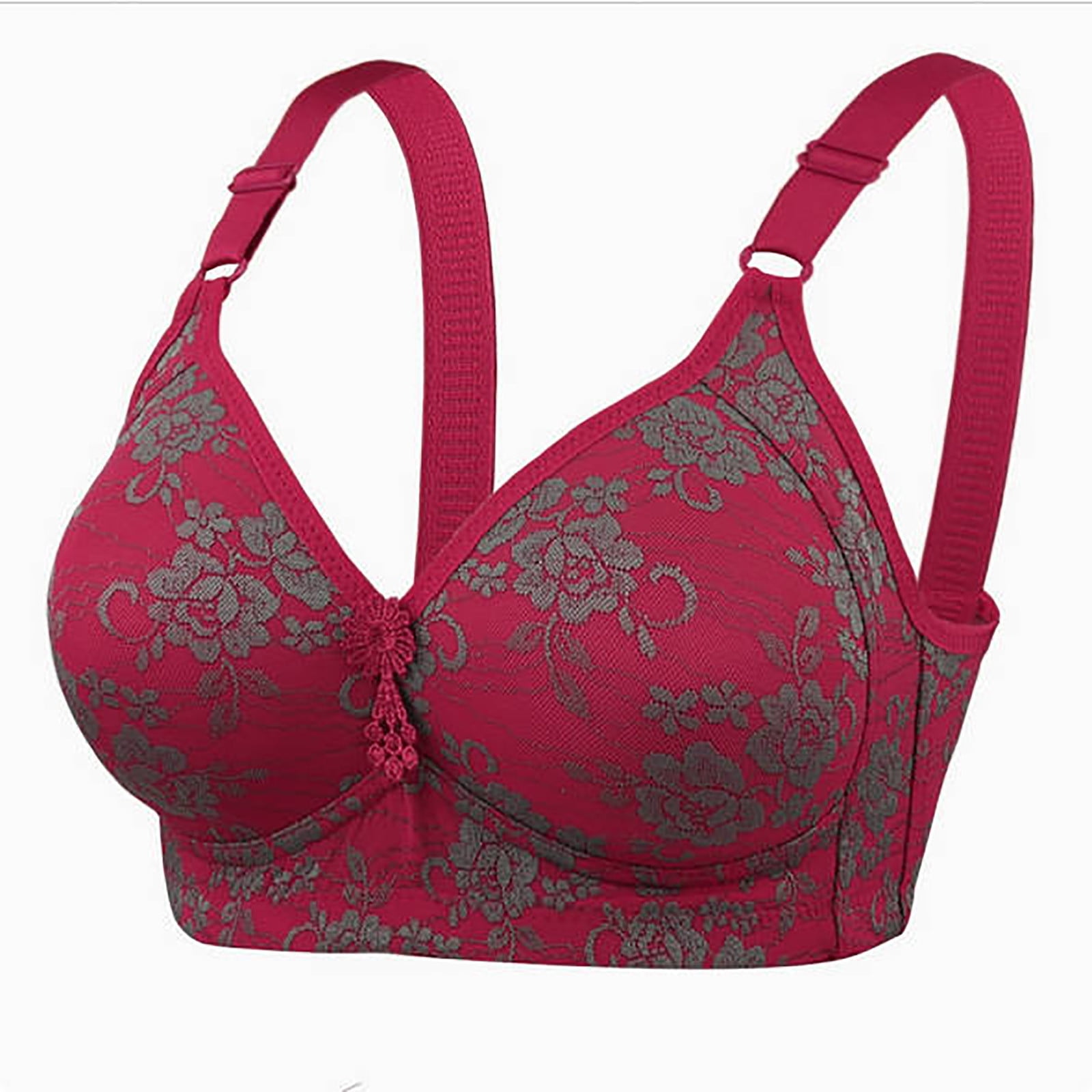 Bras for Women New Middle-aged and Elderly Underwear Comfortable Thin ...