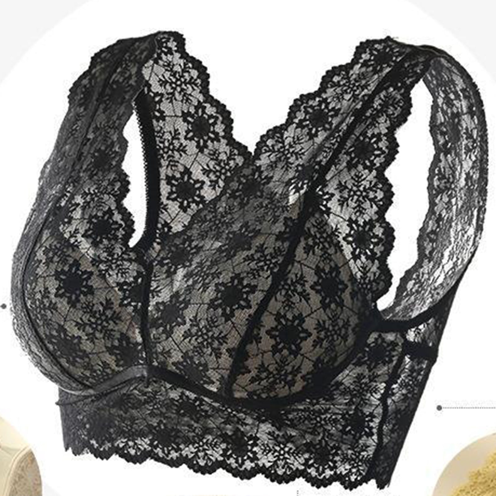 Bras for Women No Underwire, Lace Suspender Vest Bra, Versatile ...