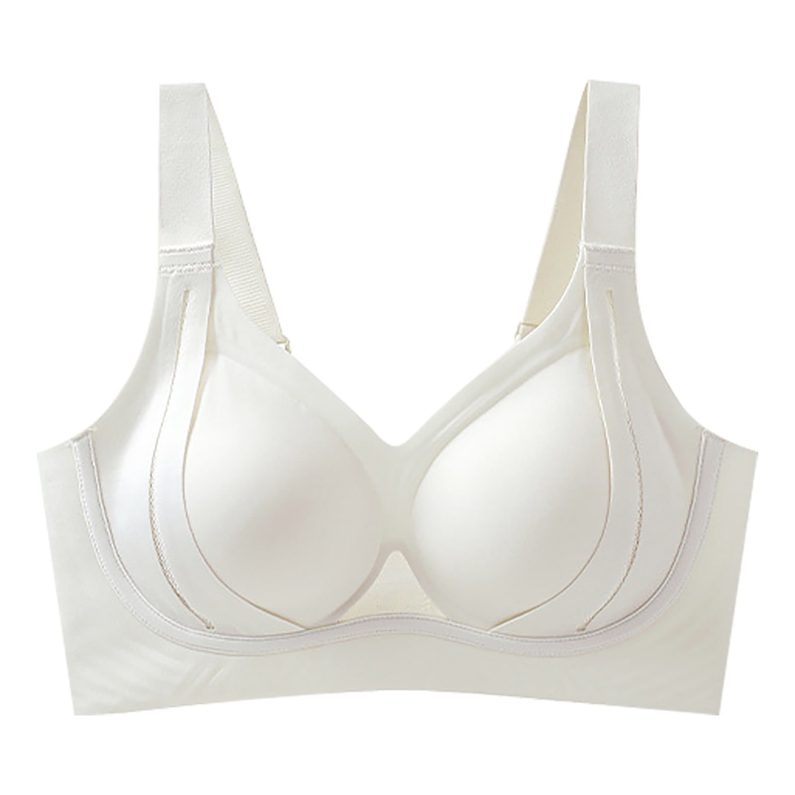 Bras for Women No Underwire Lifting Gathering Adjustable Strap Comfort ...
