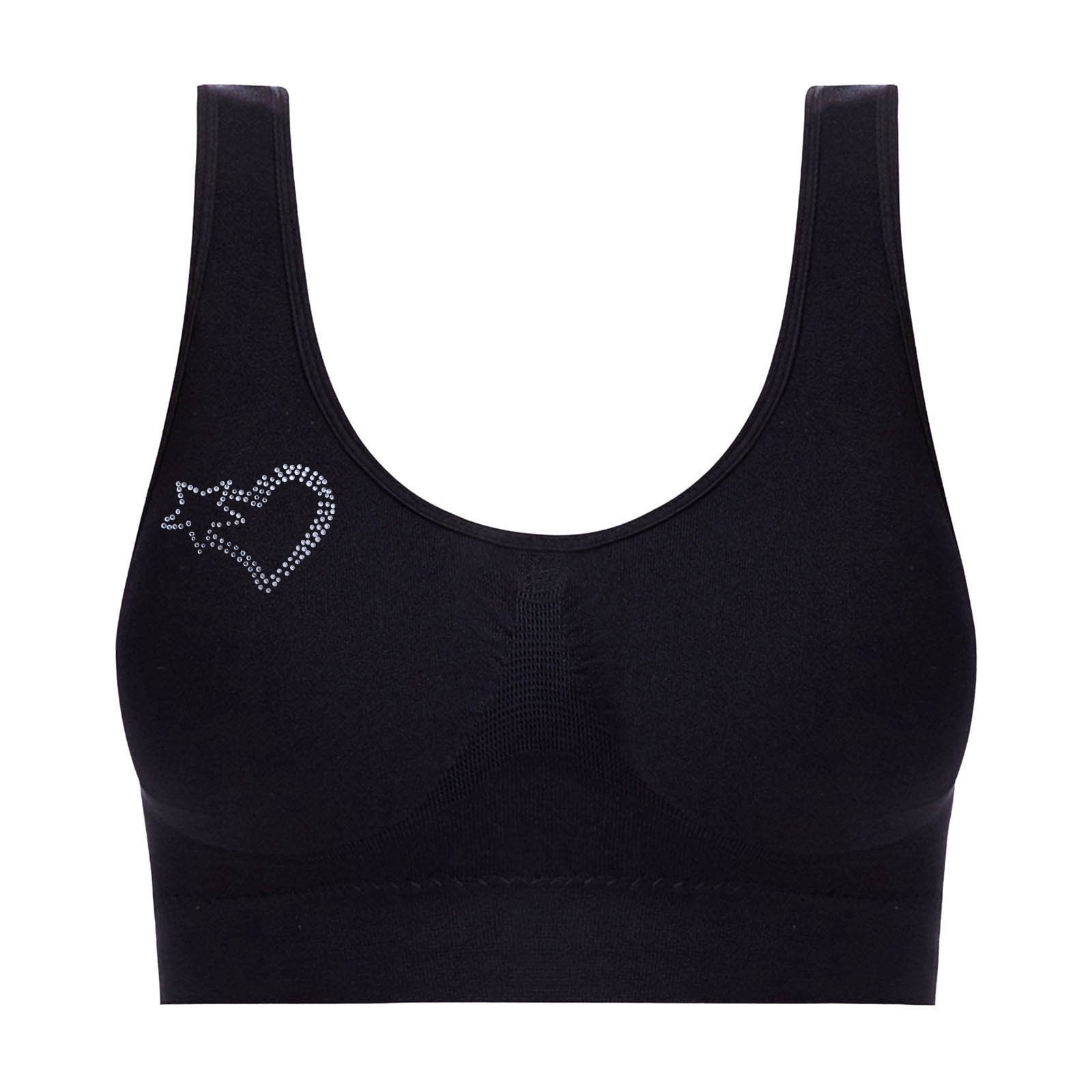 Bras for Women No Underwire Push Up Support Bra Solid Breathable Full ...