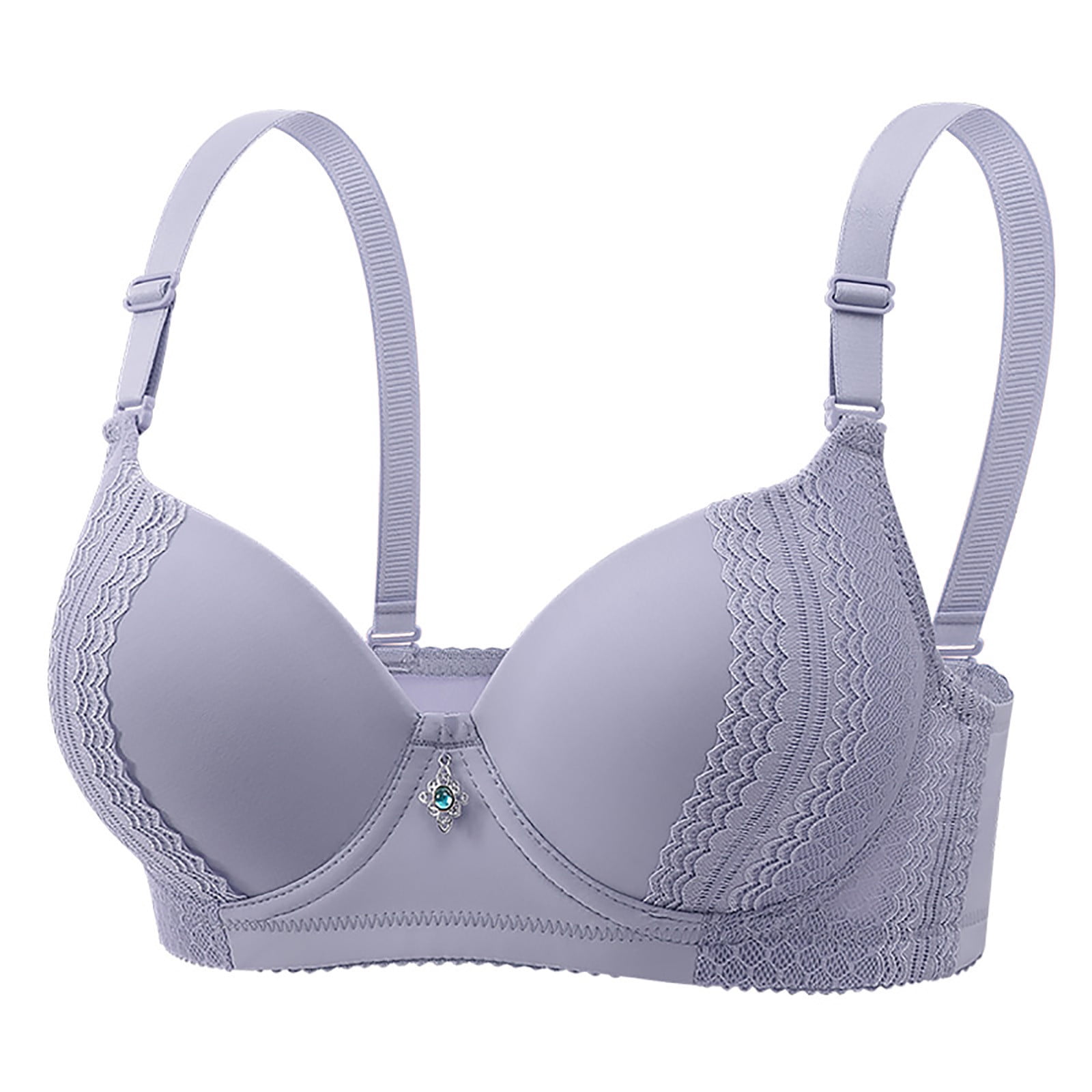 Bras for Women No Underwire Women's Lace Flower Gathered Together Large ...