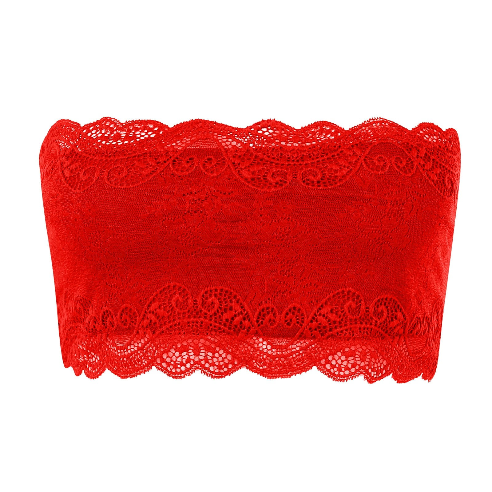 Bras for Women One Word Wrap Chest Lace Underwear Womens No Steel Ring ...